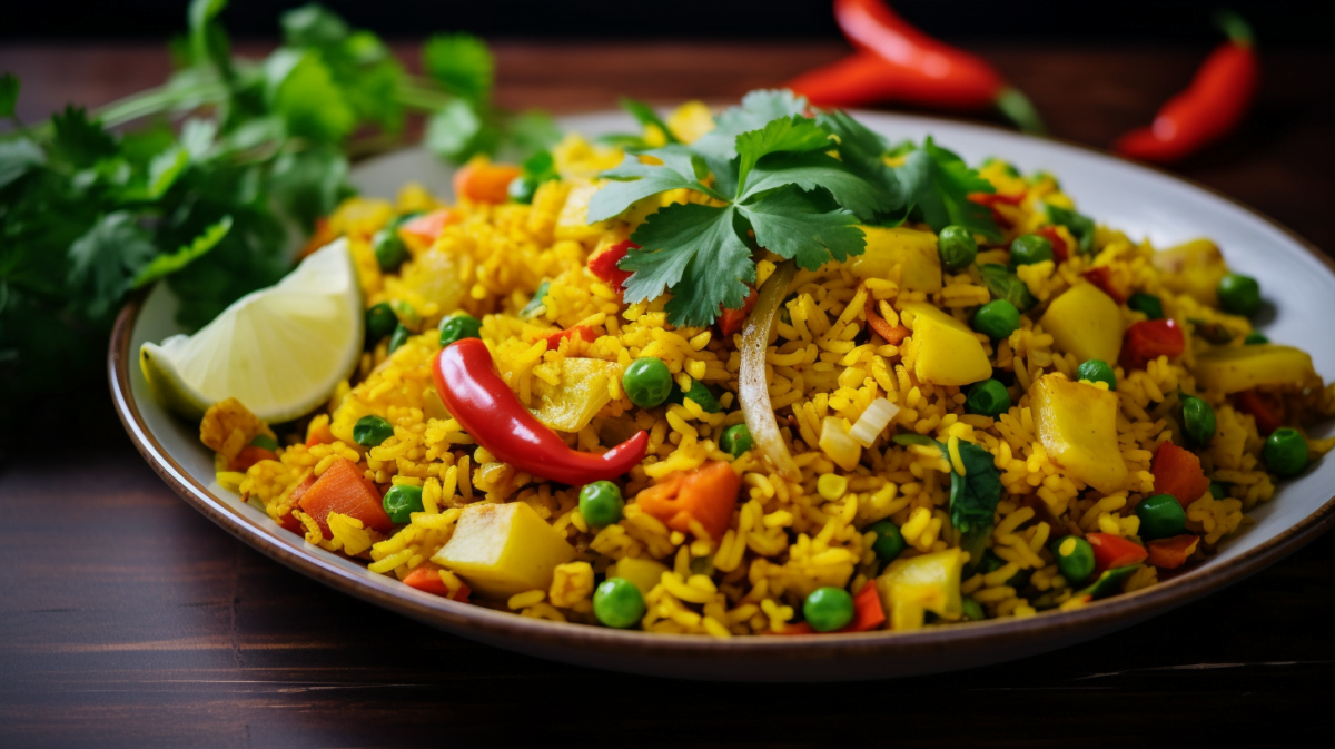 Bærerkaftig Curry fried rice - Hjemmekokklauget.no